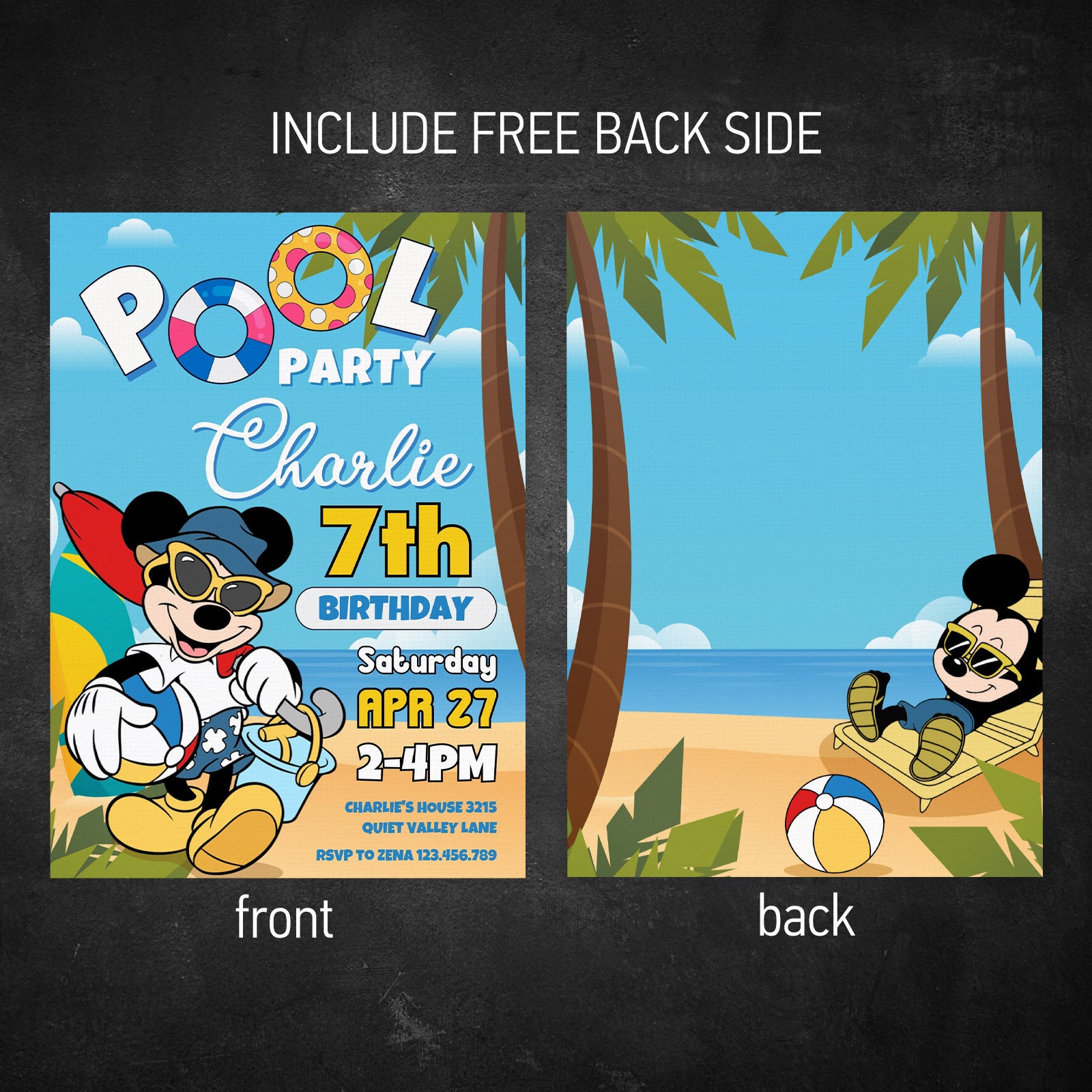 Printable Clubhouse Birthday Invitation, Mickey Invitation, Clubhouse ...