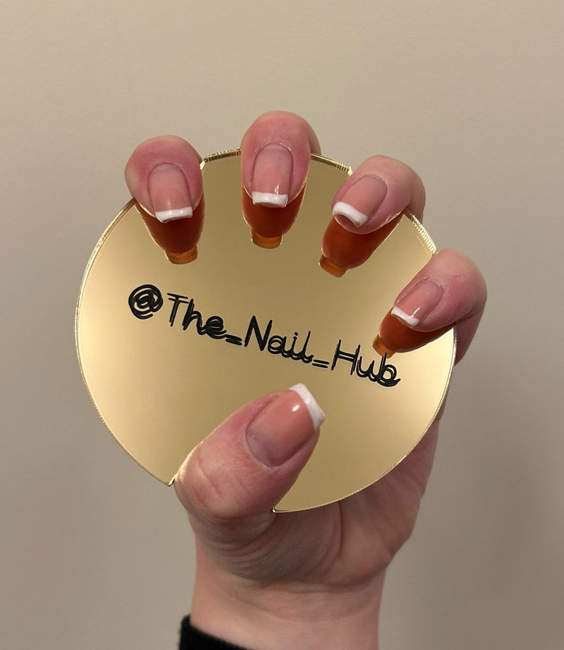Personalised Nail Tech Prop/nailfie Acrylic Disk, Nail Photo Prop ...