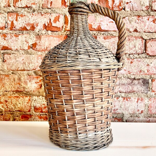 Wicker Bottle - Etsy