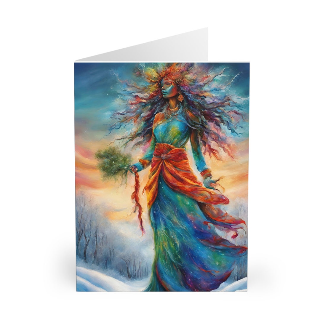 5 X Spiritual Goddess Warrior Fantasy Card Spirit Guide Greeting Card ...