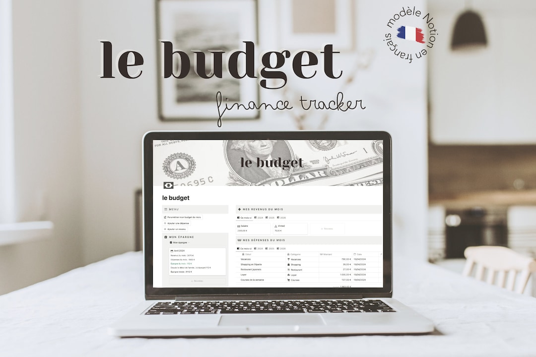 Le Budget, Modèle Notion En Français Pour Gérer Son Argent Et Ses ...