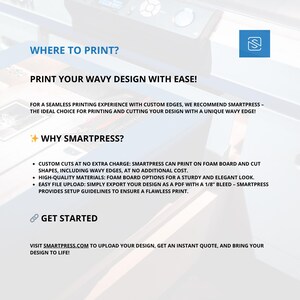 Wavy Welcome Sign Template, Wavy Scalloped Edge, Welcome Wedding Sign ...