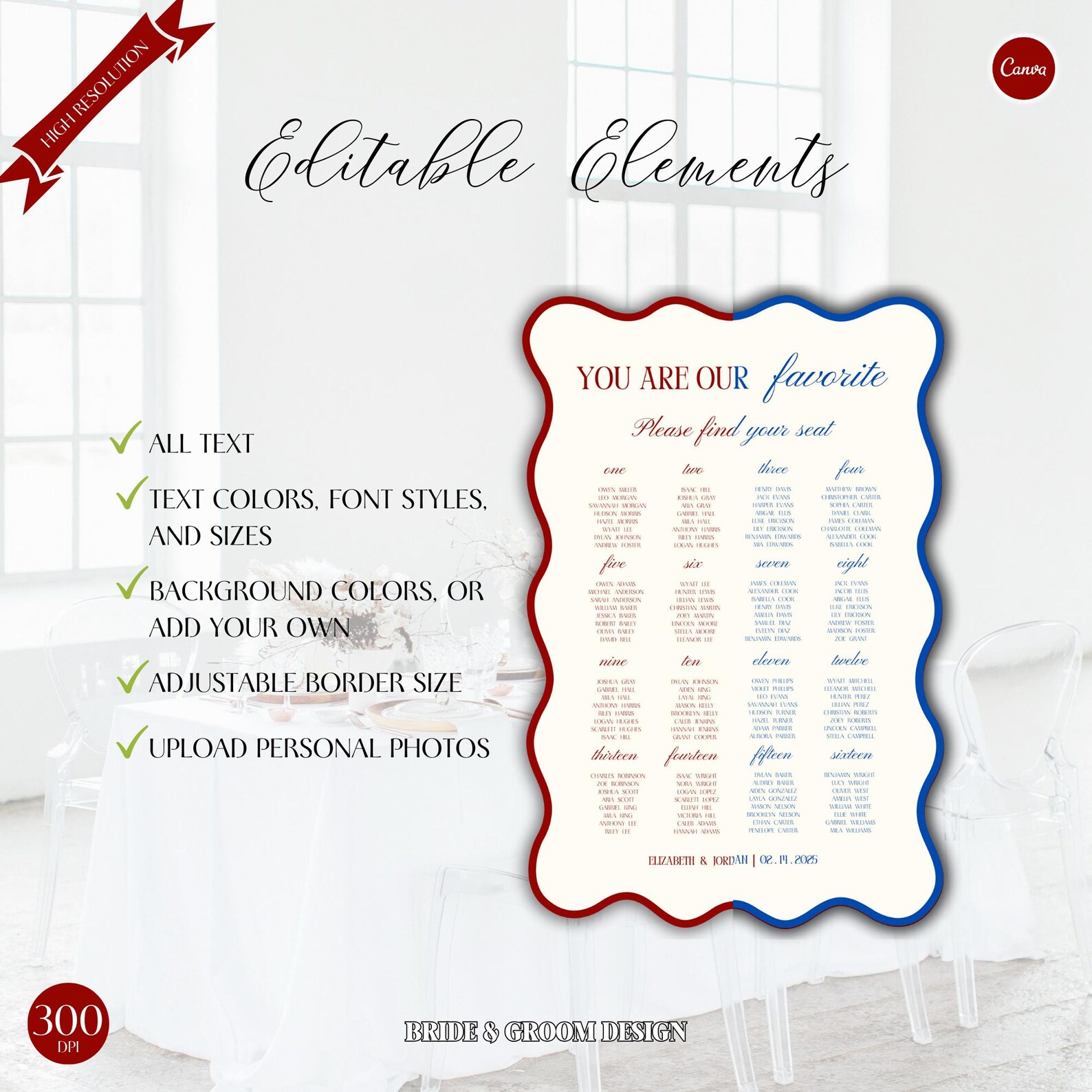 Wedding Seating Chart Sign, Our Favorite People, Printable Seating ...