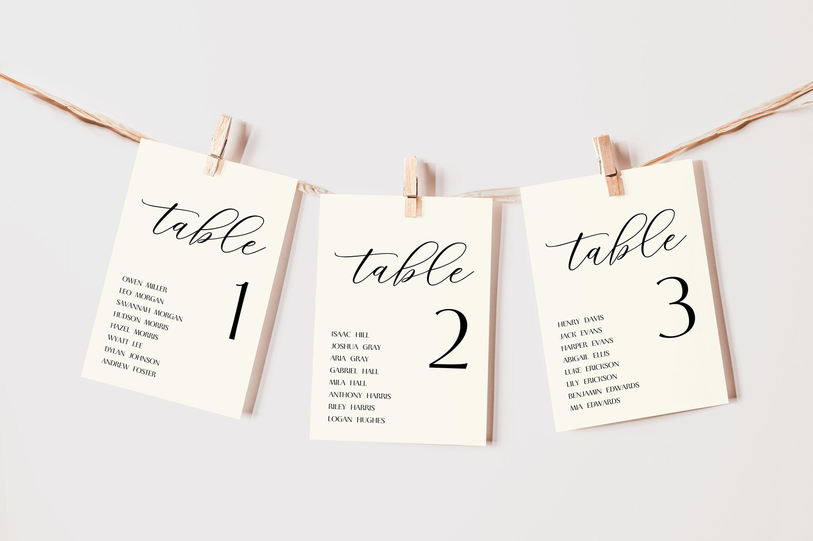 Wedding Seating Card Template, Wedding Table Number, 4x6 5x7 Seating ...