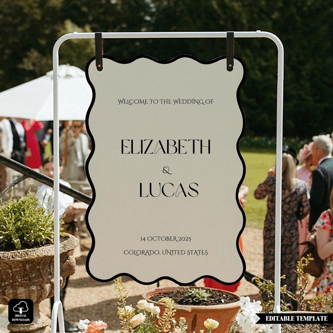 Wedding Welcome Sign, Wedding Signage, Entrance Sign, Ceremony Sign ...