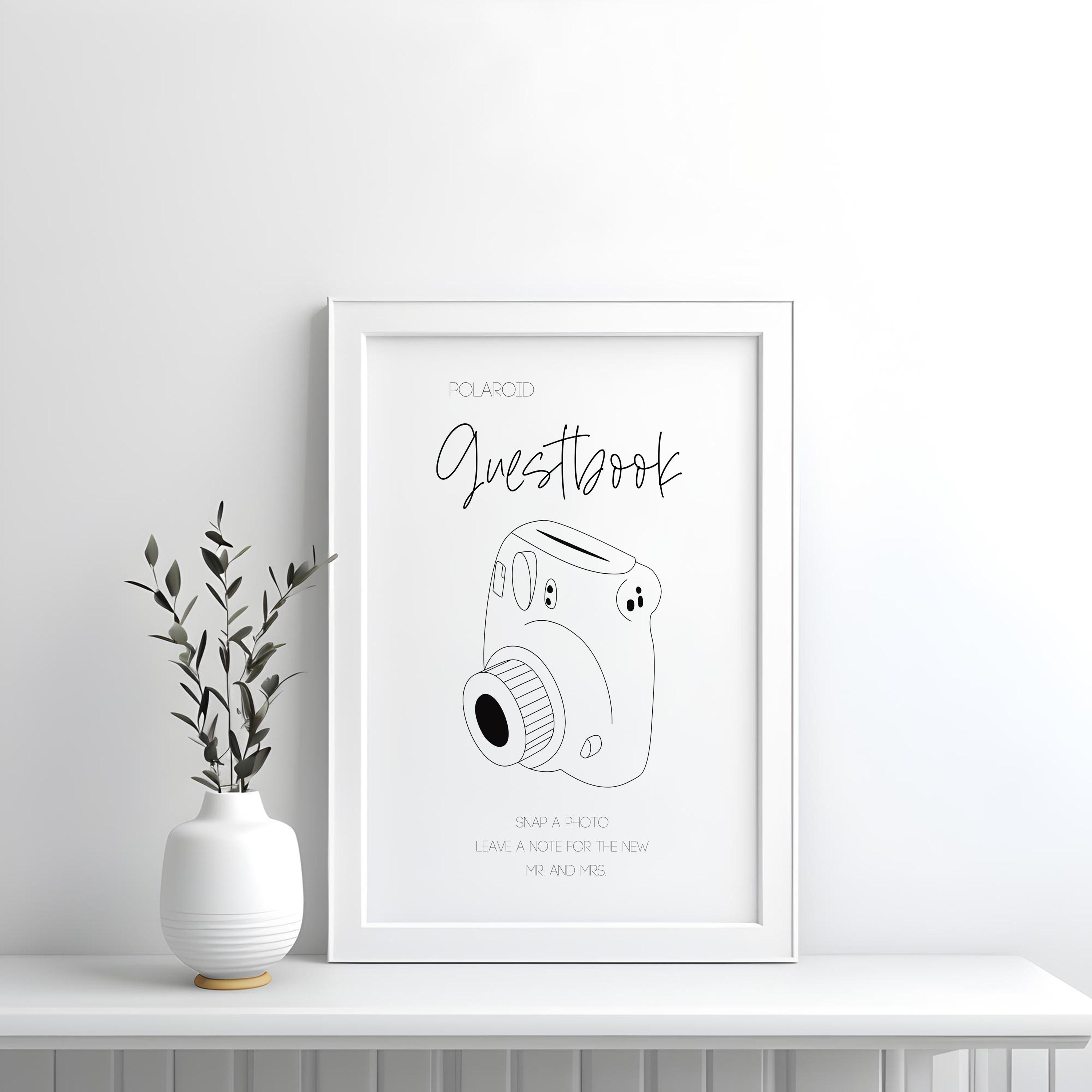 Polaroid Wedding Guestbook Sign, Photo Book Sign, Guestbook Wedding ...