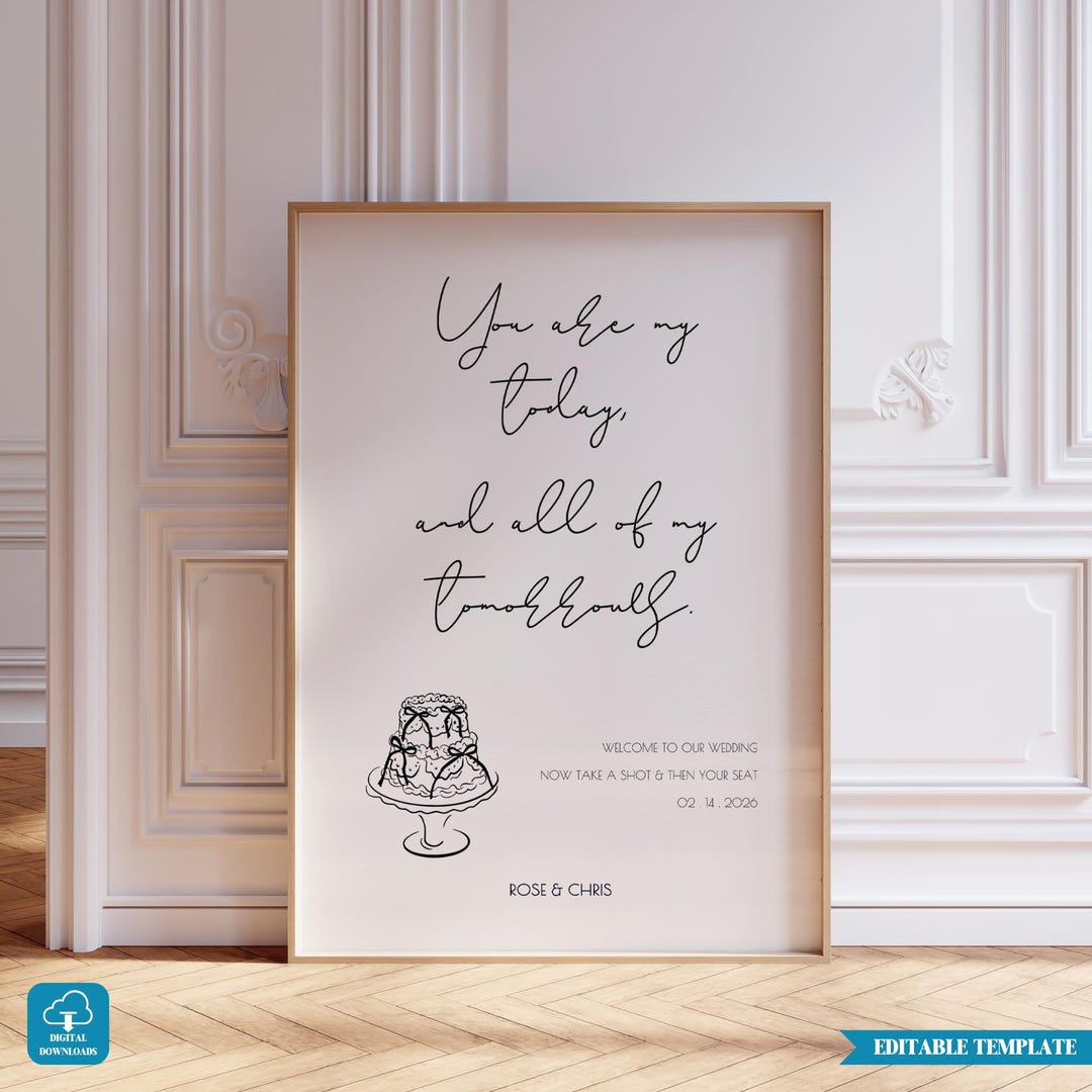 Wedding Welcome Sign, Wedding Signage, Entrance Sign, Ceremony Sign ...