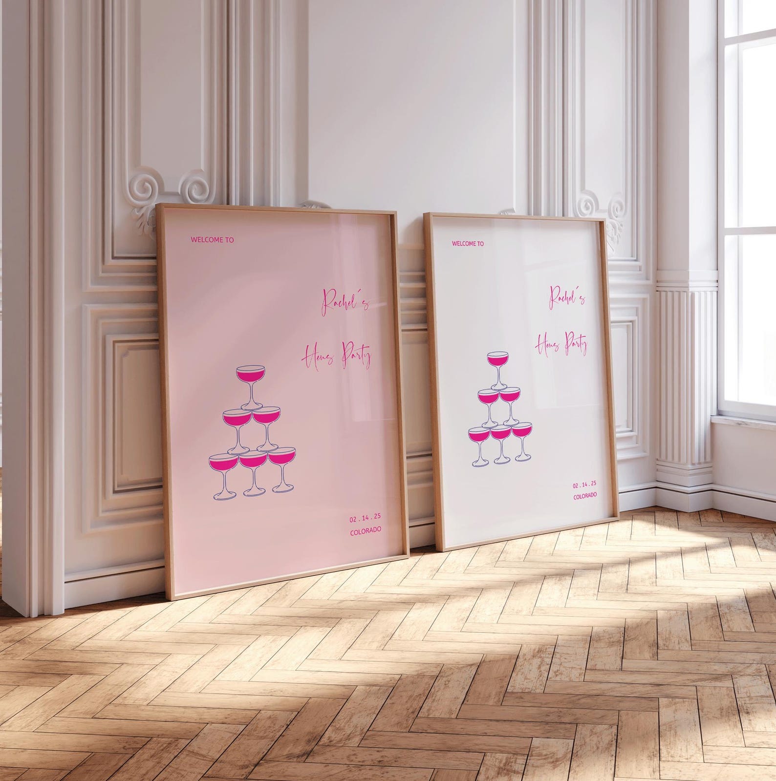 Editable Hens Party Sign Template, Classy Bachelorette Party Welcome ...