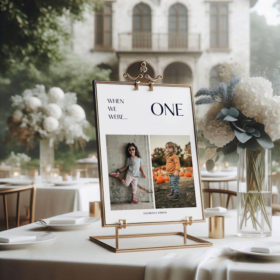 Photo Wedding Table Number Template, 4x6 and 5x7 Seat Card, Reception ...