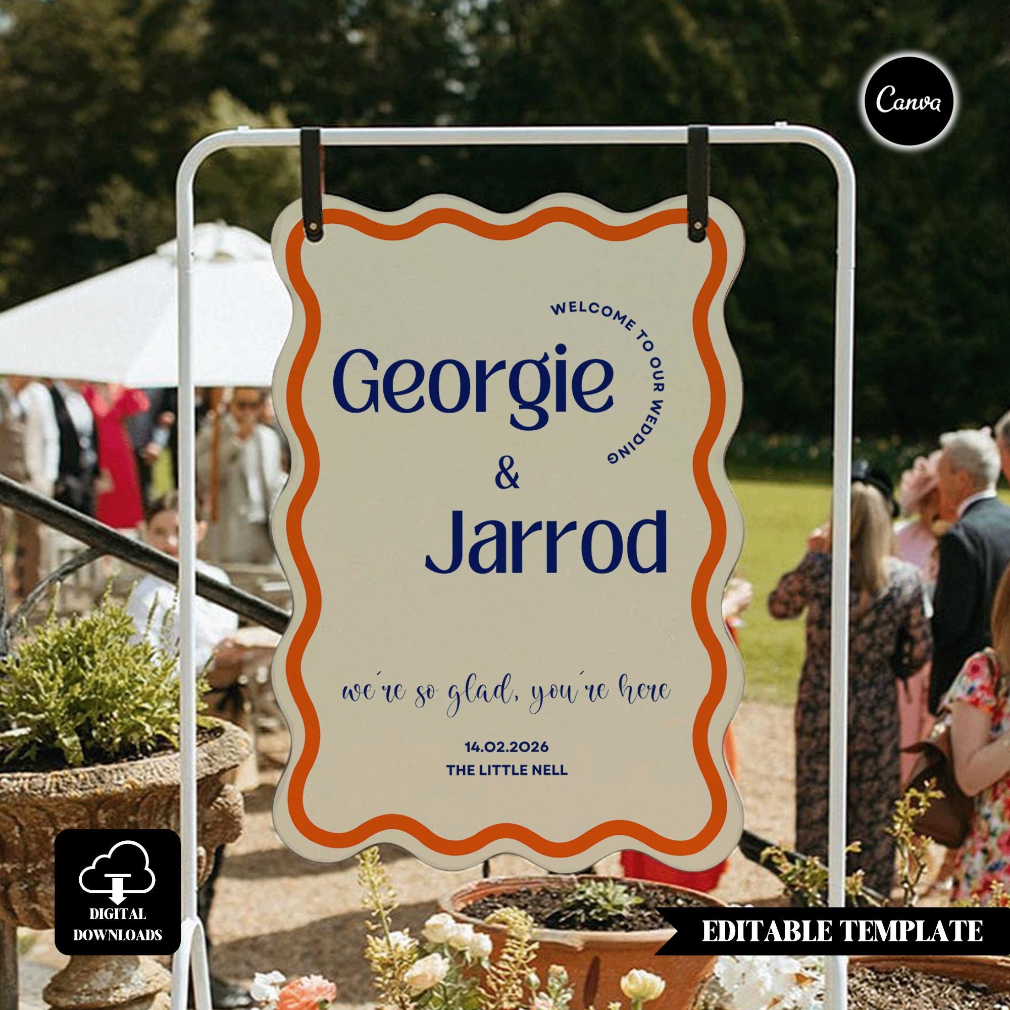 Wedding Welcome Sign, Wedding Signage, Entrance Sign, Ceremony Sign ...