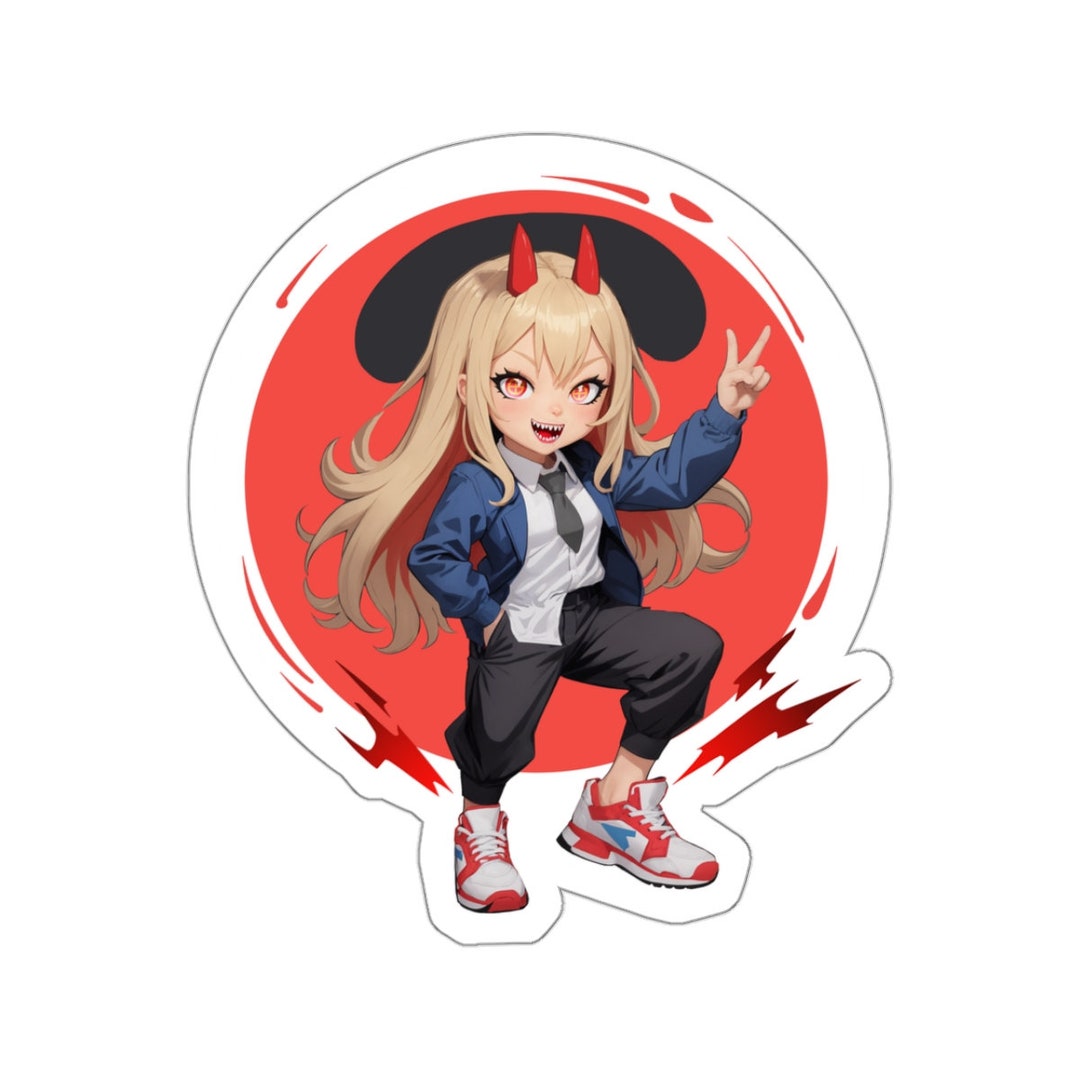 Chainsaw Man Power Sticker - Etsy