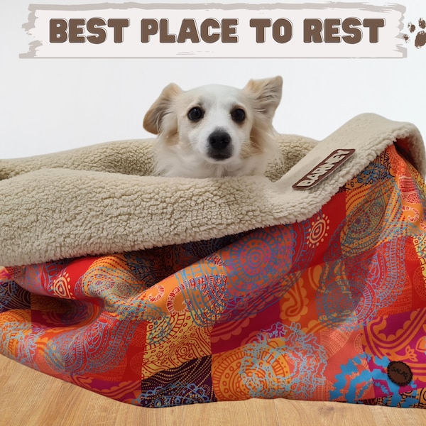 Dog Burrow Bed - Etsy
