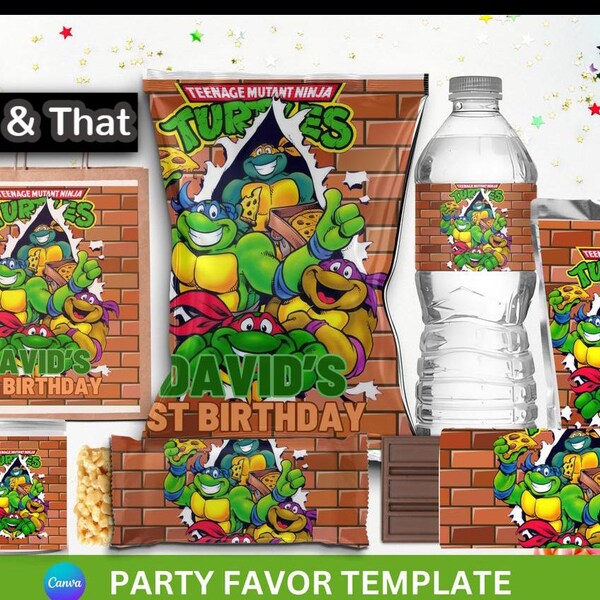 Ninja Turtles Capri Sun Template - Etsy