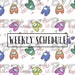 Printable Among Us "kinda Sus" Weekly Hourly Planner - Weekly Schedule ...
