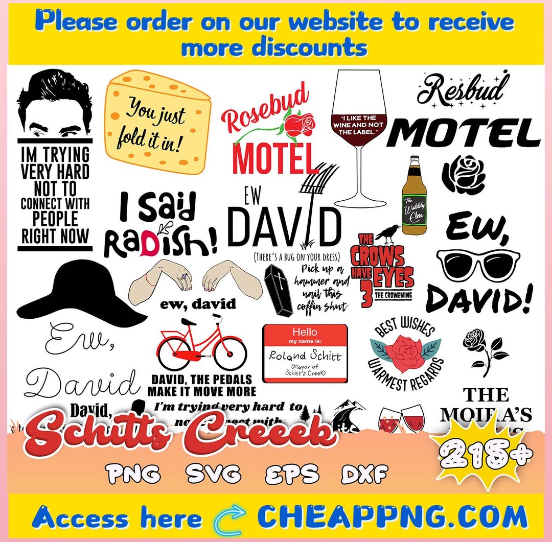 Ew David Svg Bundle, Schitts Creek Svg for Cricut, Schitts Creek Png ...