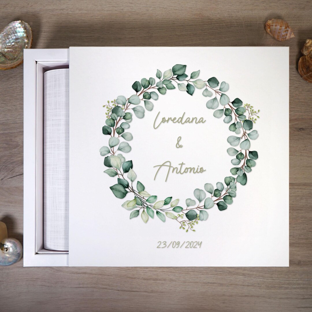 Gold Box Design, Wedding Album Box 30X30, Guest Book Box, Photo Album ...