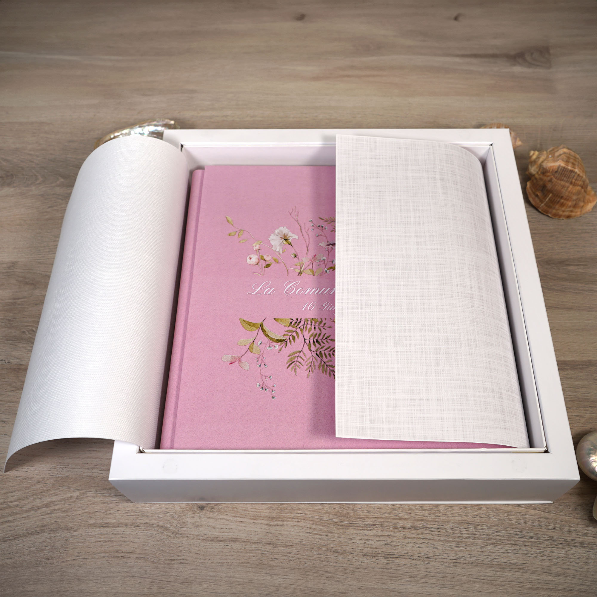 Gold Box Design, Baptism Album Box, Communion 30x30, Guest Book Box ...