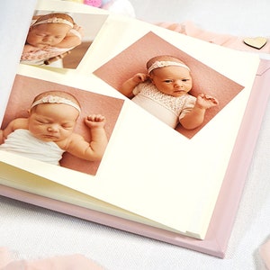 Customizable Photo Album, Baby Memory Album, Linen Photo Album, Faux ...
