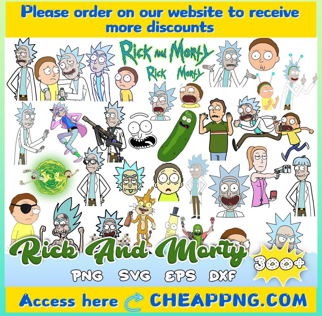 Rick and Morty Bundle, Rick and Morty Svg, Rick and Morty Png, Rick and ...