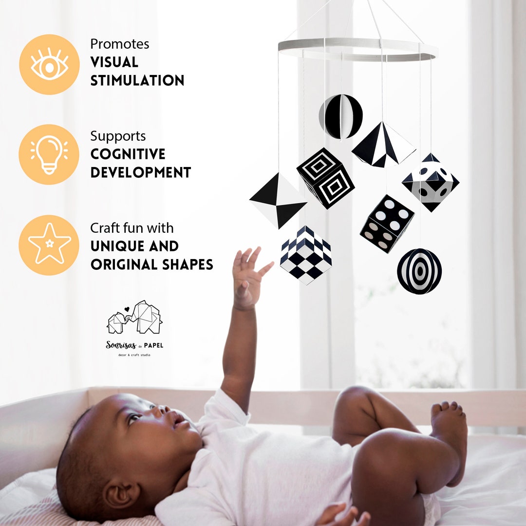 DIY Montessori Mobile. Craft Template With Geometric Shapes PDF - Etsy