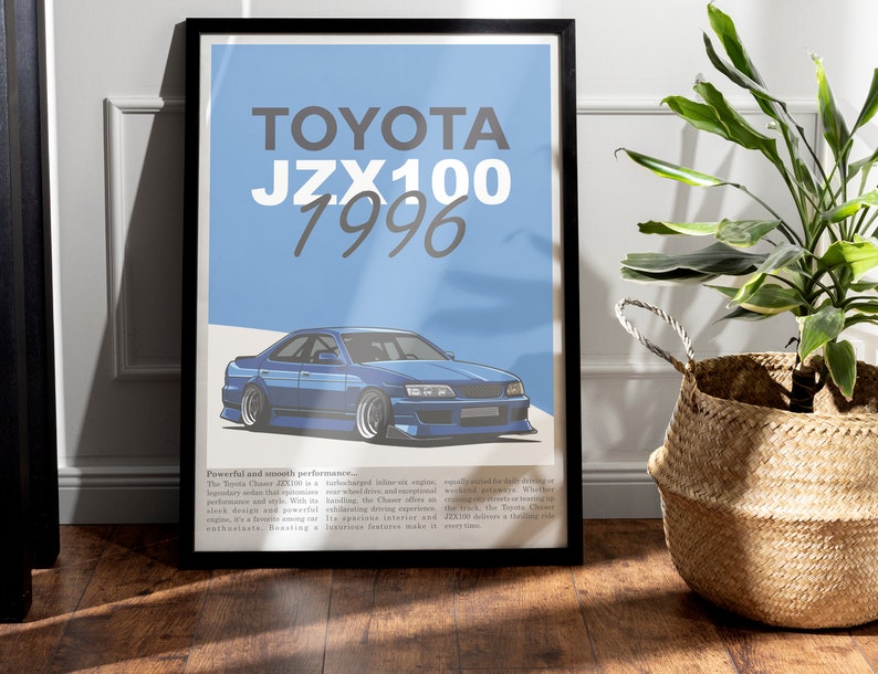 Iconic Charm: Toyota Chaser JZX100 Poster - Celebrate Performance ...