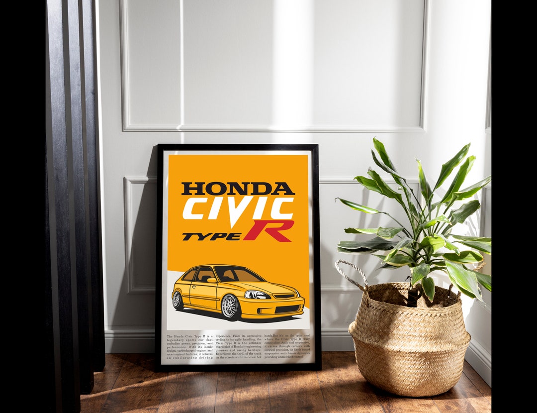 Honda Civic Type R Poster: Turbocharged Power & Precision Instant ...