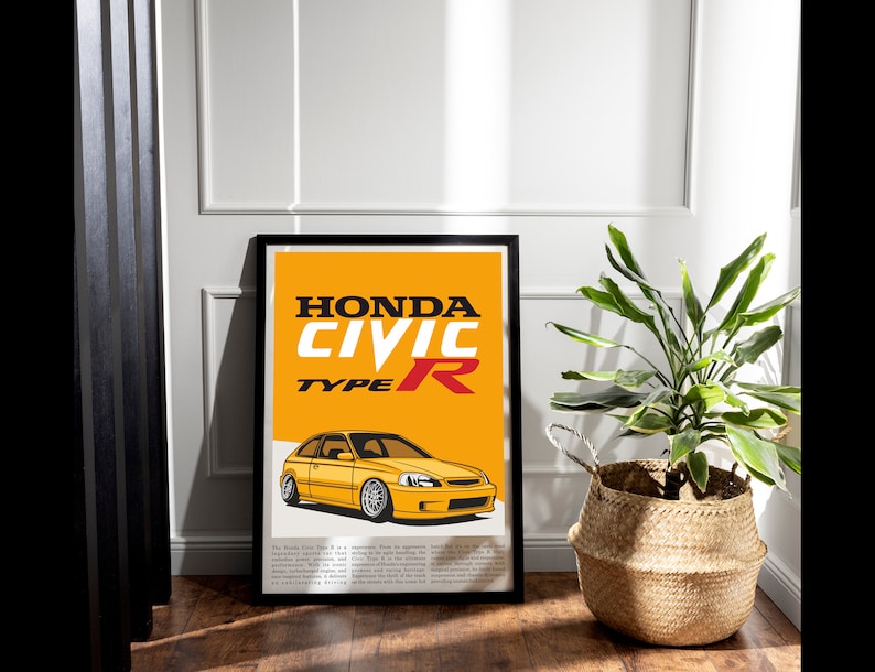 Honda Civic Type R Poster: Turbocharged Power & Precision Instant ...