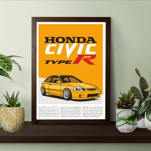 Honda Civic Type R Poster: Turbocharged Power & Precision - Instant ...