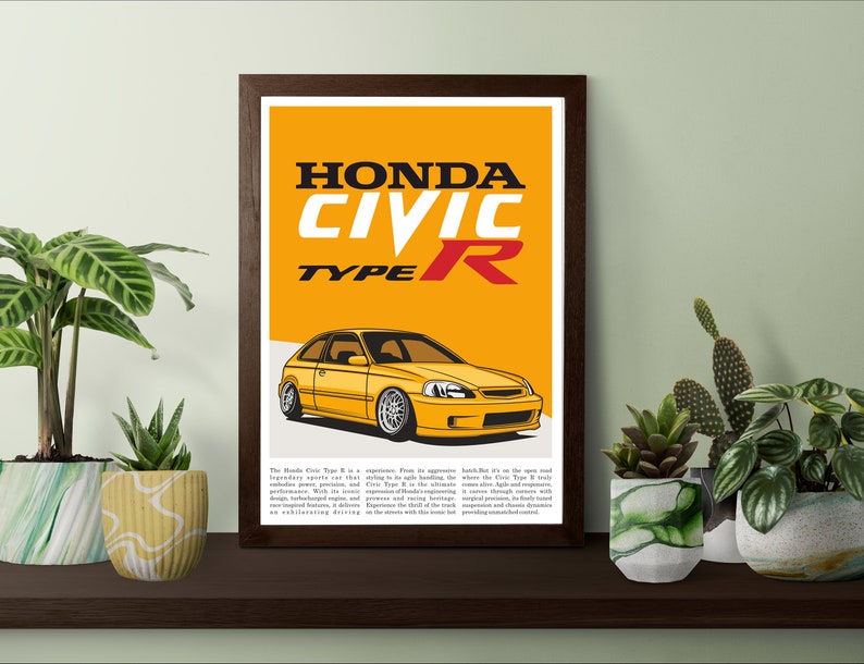 Honda Civic Type R Poster: Turbocharged Power & Precision Instant ...
