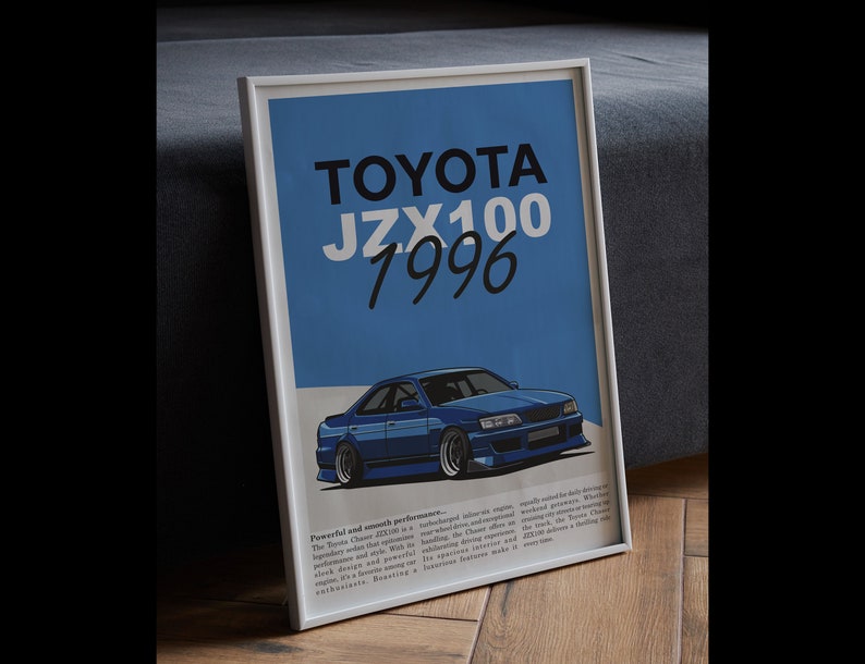 Iconic Charm: Toyota Chaser JZX100 Poster - Celebrate Performance ...