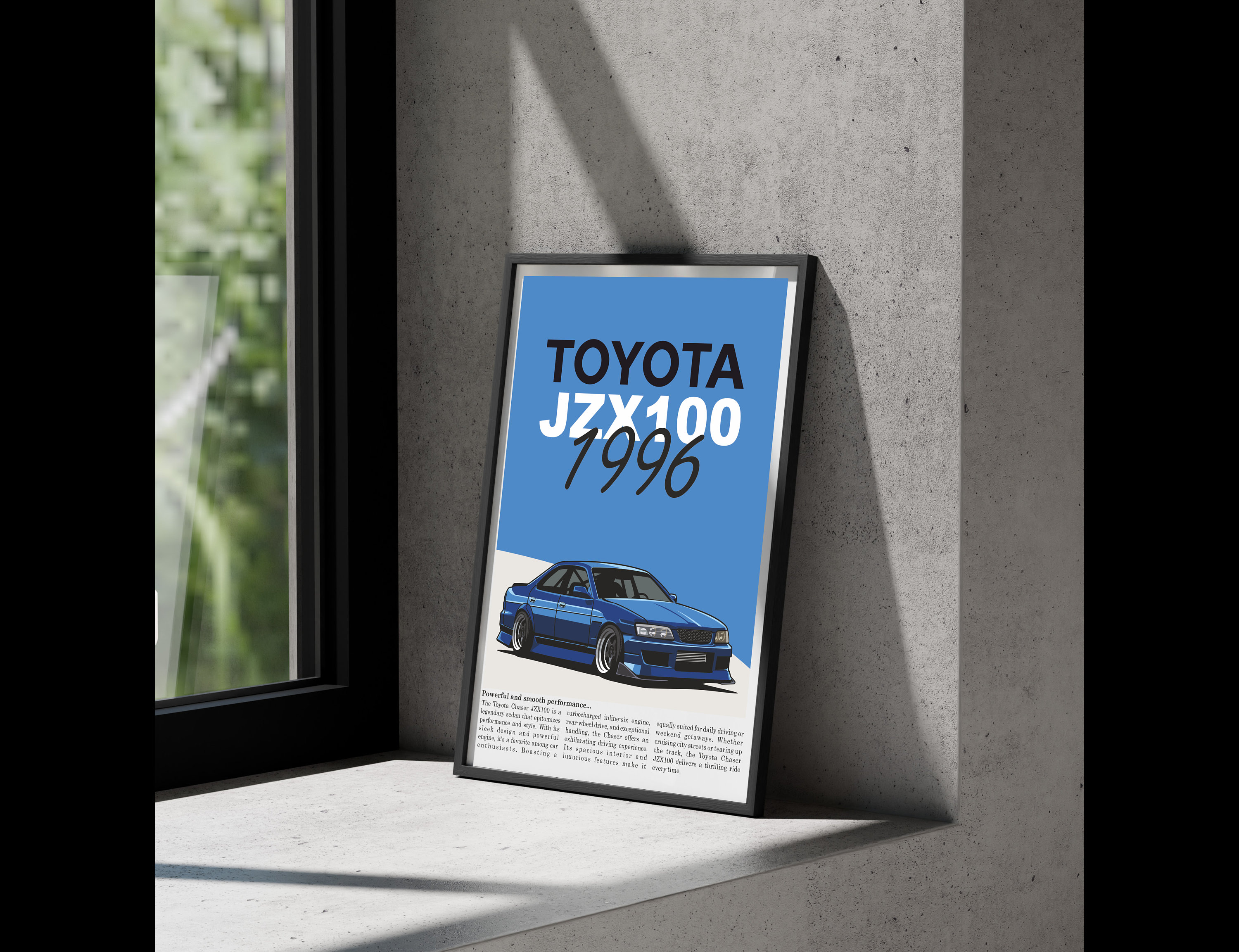 Iconic Charm: Toyota Chaser JZX100 Poster - Celebrate Performance ...