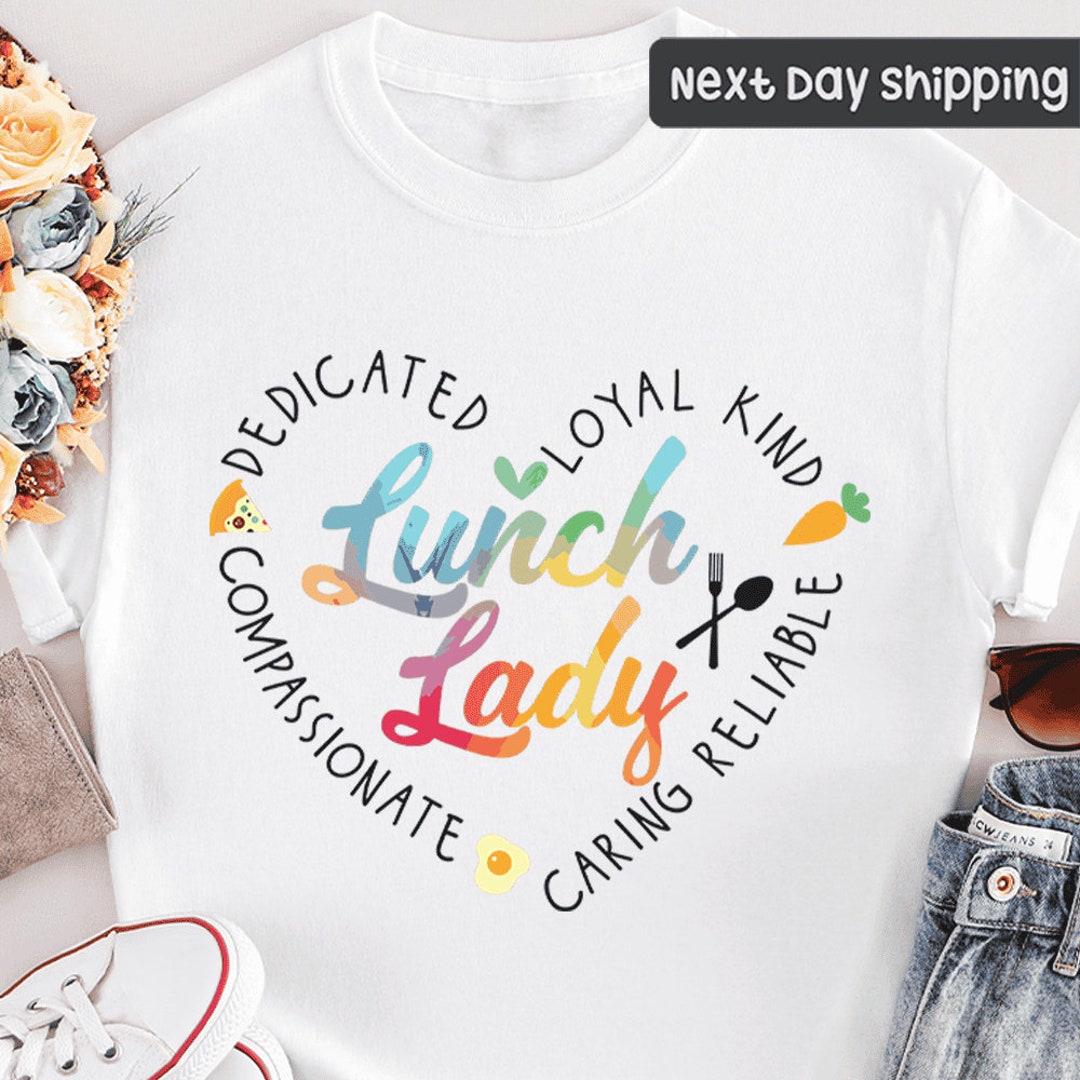 Lunch Lady Shirt, Cafeteria Woman Shirt, School Cafeteria Worker, Food ...