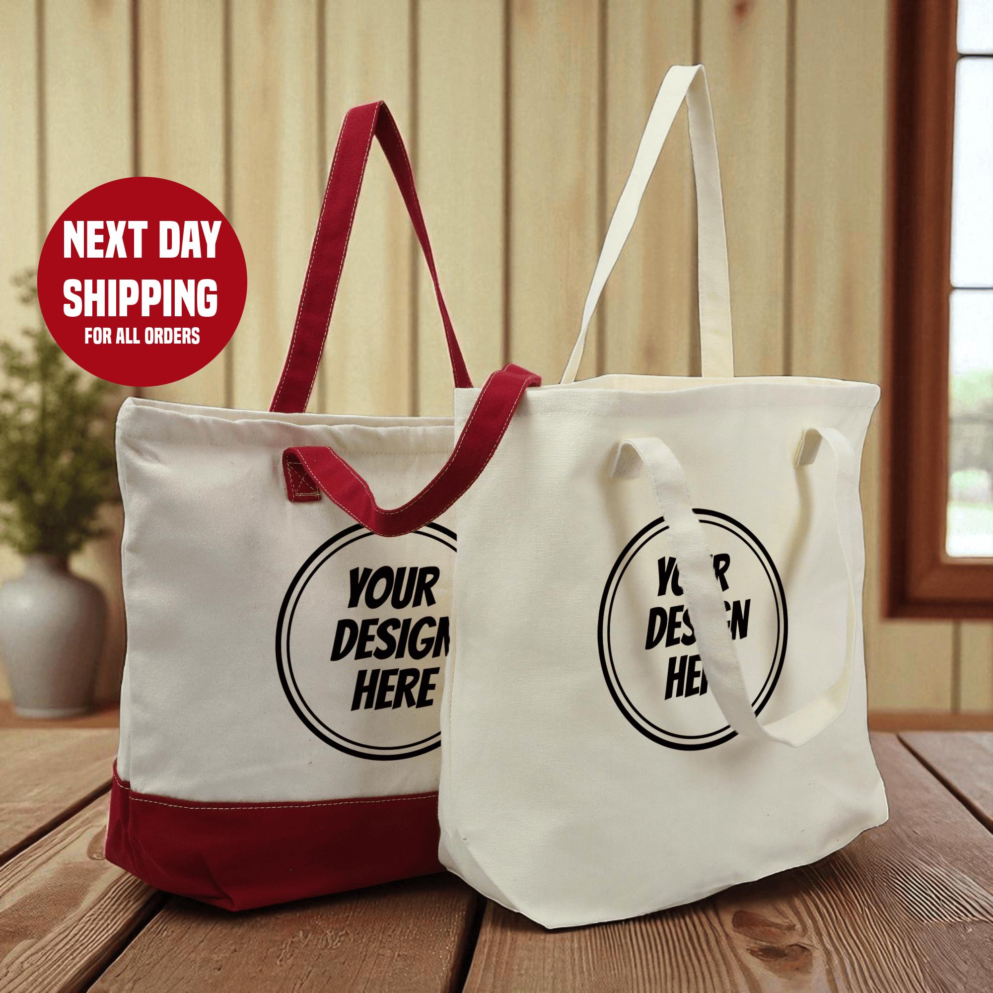 Custom Design Tote Bag – Upload Your Artwork Tote, Personalized Logo ...
