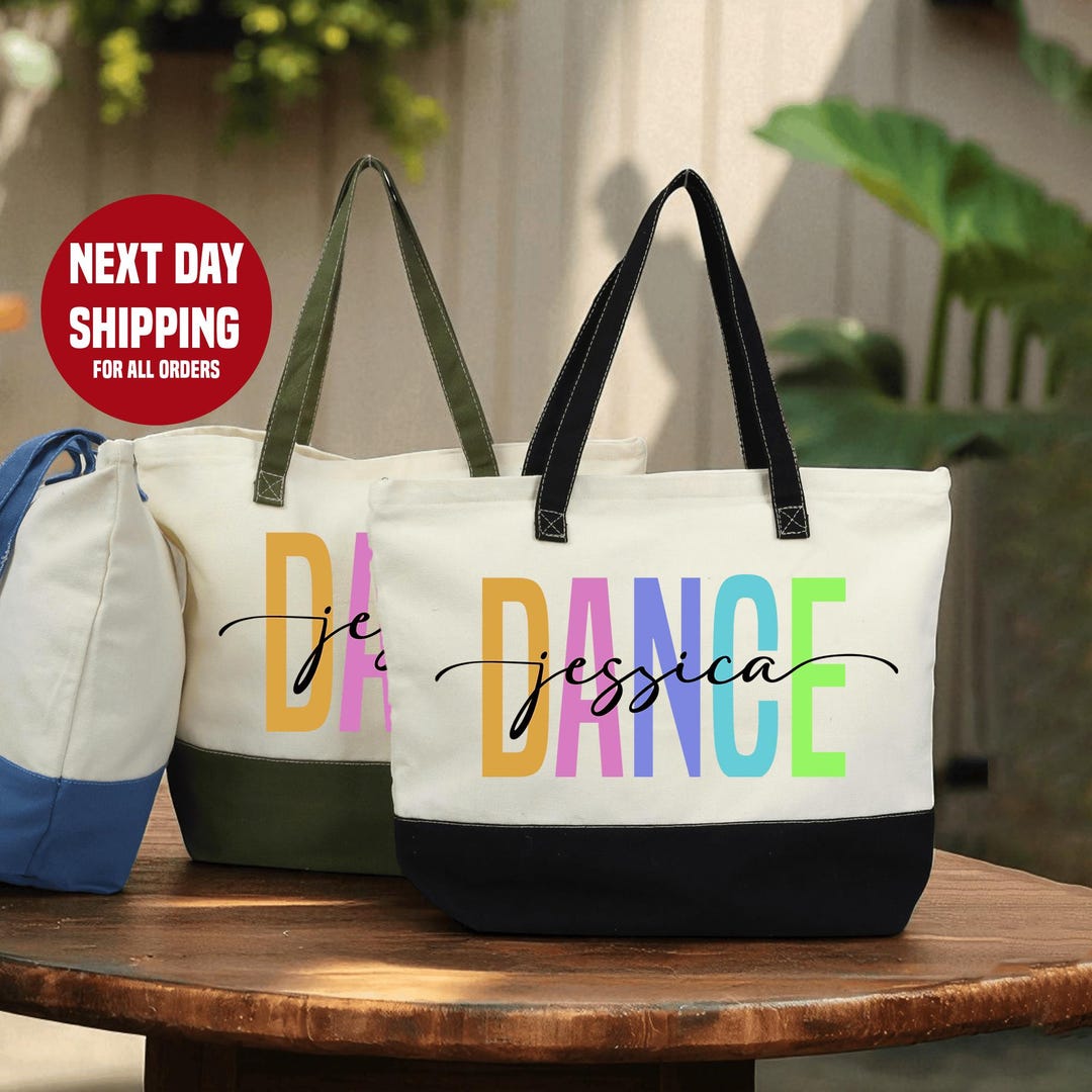 Personalized Dance Tote Bag: Custom Dancer Gift - Etsy