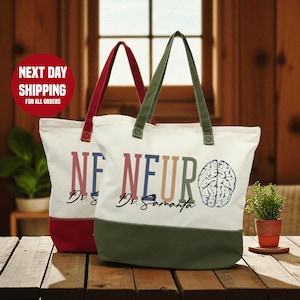 Neurology Doctor Tote Bag, Custom Neuro Tote Bag, Neurology Nurse Tote ...