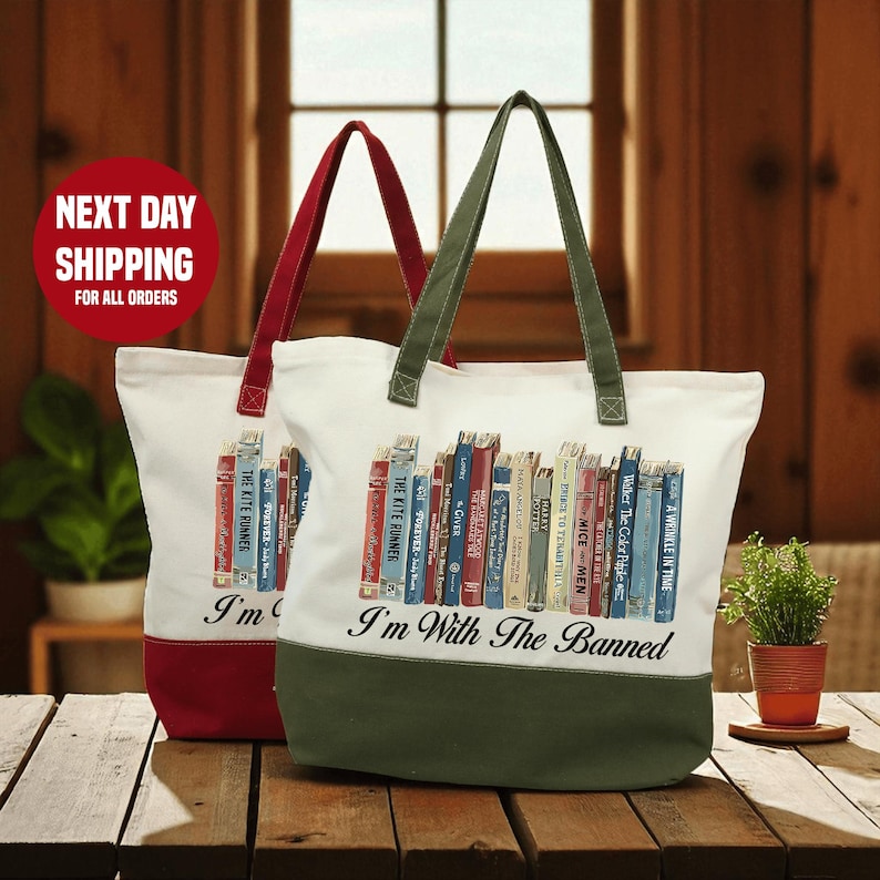 Book Lover Canvas Tote Bag: Literary Gift for Bookworms - Etsy