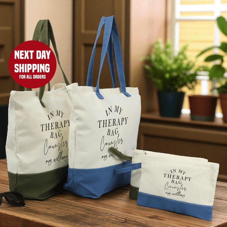 Custom Therapy Counselor Tote Bag: Personalized Mental Health Gift - Etsy