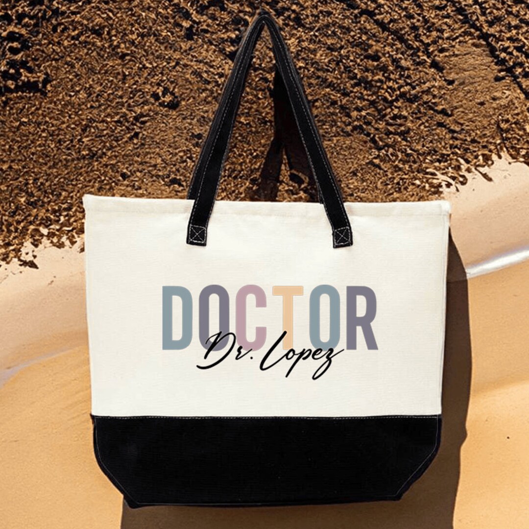 Customized Doctor Bag, Personalized Doctor Tote Bag, Doctor Student ...