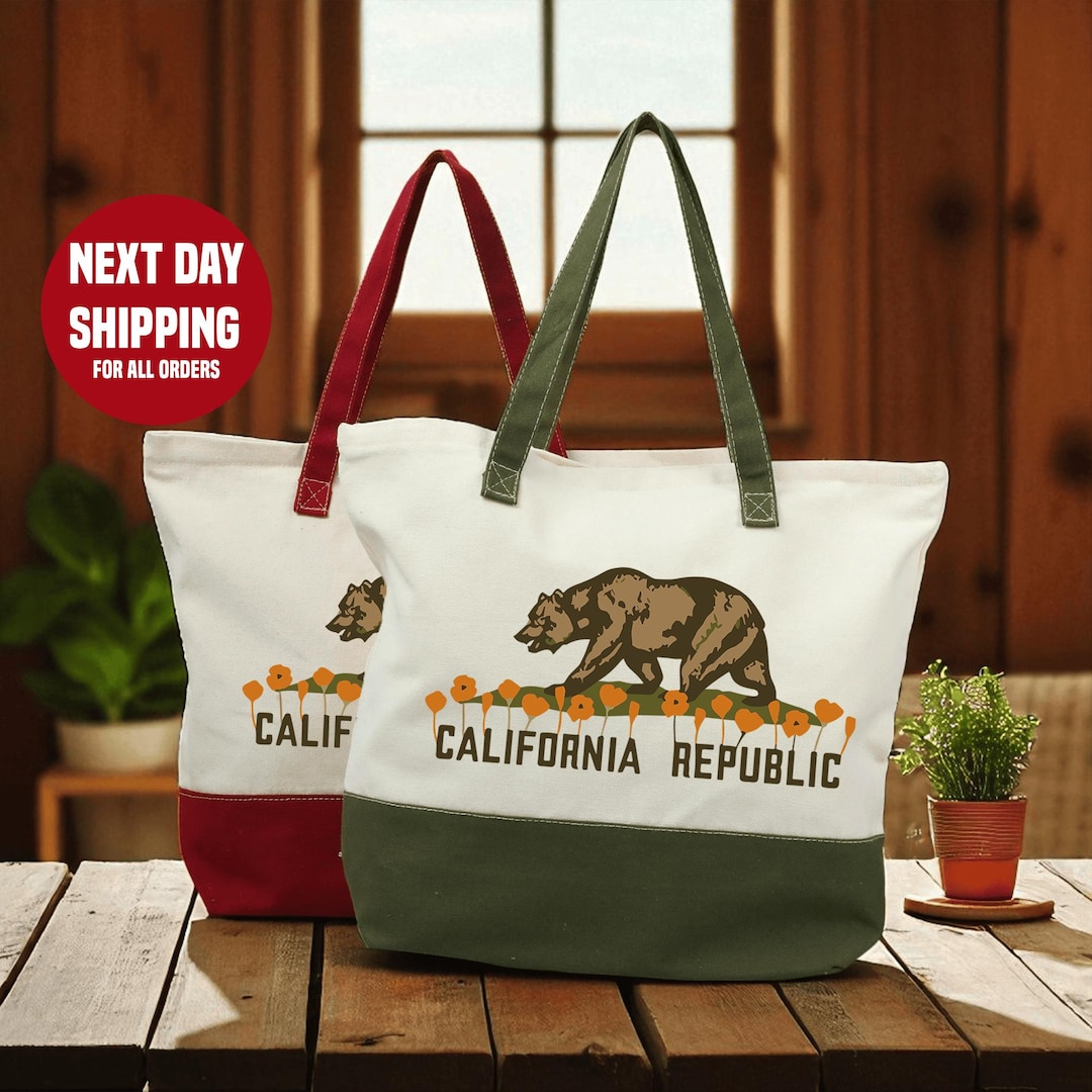 California Bear Totebag: LA Resilience Support Bag - Etsy