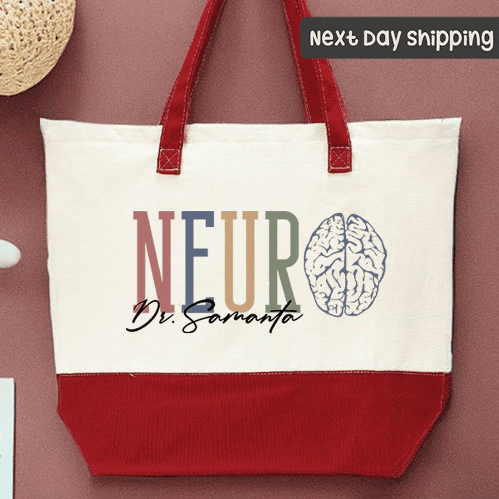 Neurology Doctor Tote Bag, Custom Neuro Tote Bag, Neurology Nurse Tote ...