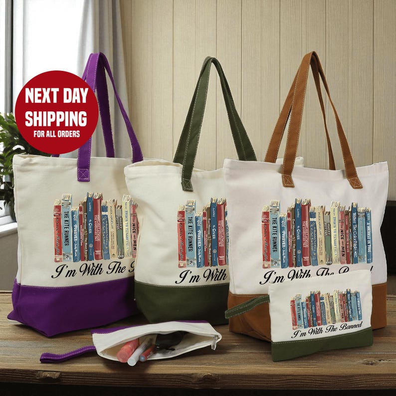 Book Lover Canvas Tote Bag: Literary Gift for Bookworms - Etsy
