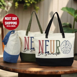 Neurology Doctor Tote Bag, Custom Neuro Tote Bag, Neurology Nurse Tote ...