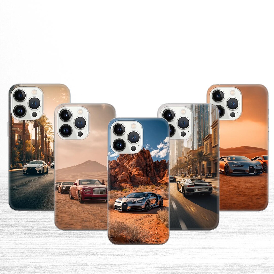 Luxury Car Phone Case: Dubai Sports Car Design, Personalizable TPU Gel ...