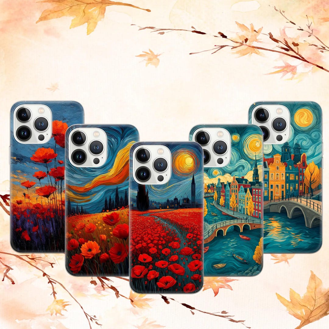 Van Gogh Art Phone Case: Starry Night Design, iPhone & Samsung - Etsy
