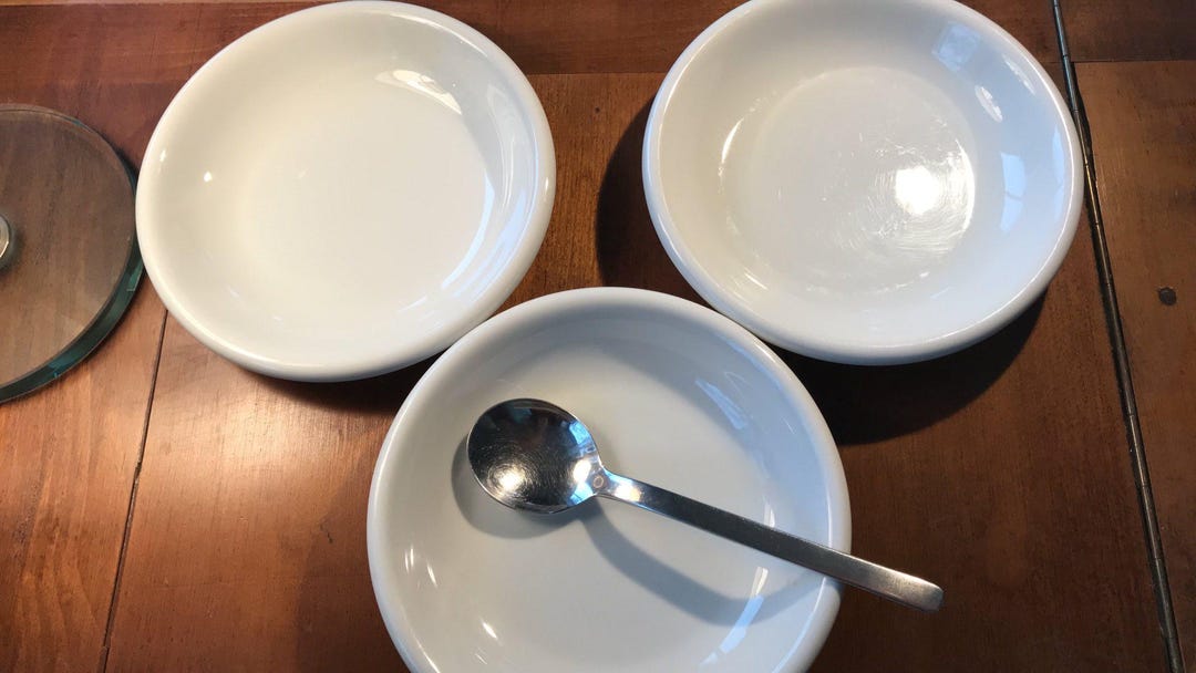 3 Vintage Ikea Soup Plates - Rondo Design in White - Old Shape - Deep ...