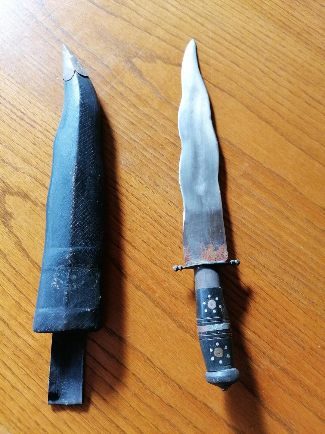 Rarity: Old Ritual Knife, Flame Dagger, Decorative Dagger, Hand-forged ...