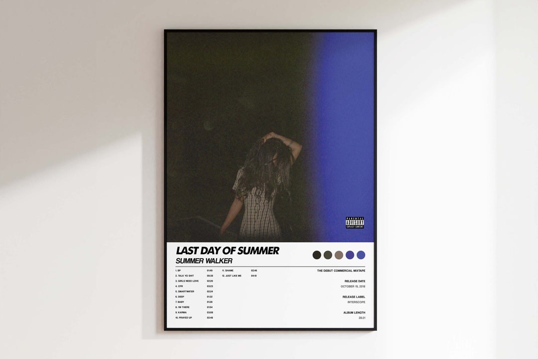 Summer Walker 'last Day of Summer ' Album Cover Poster, Tracklist ...