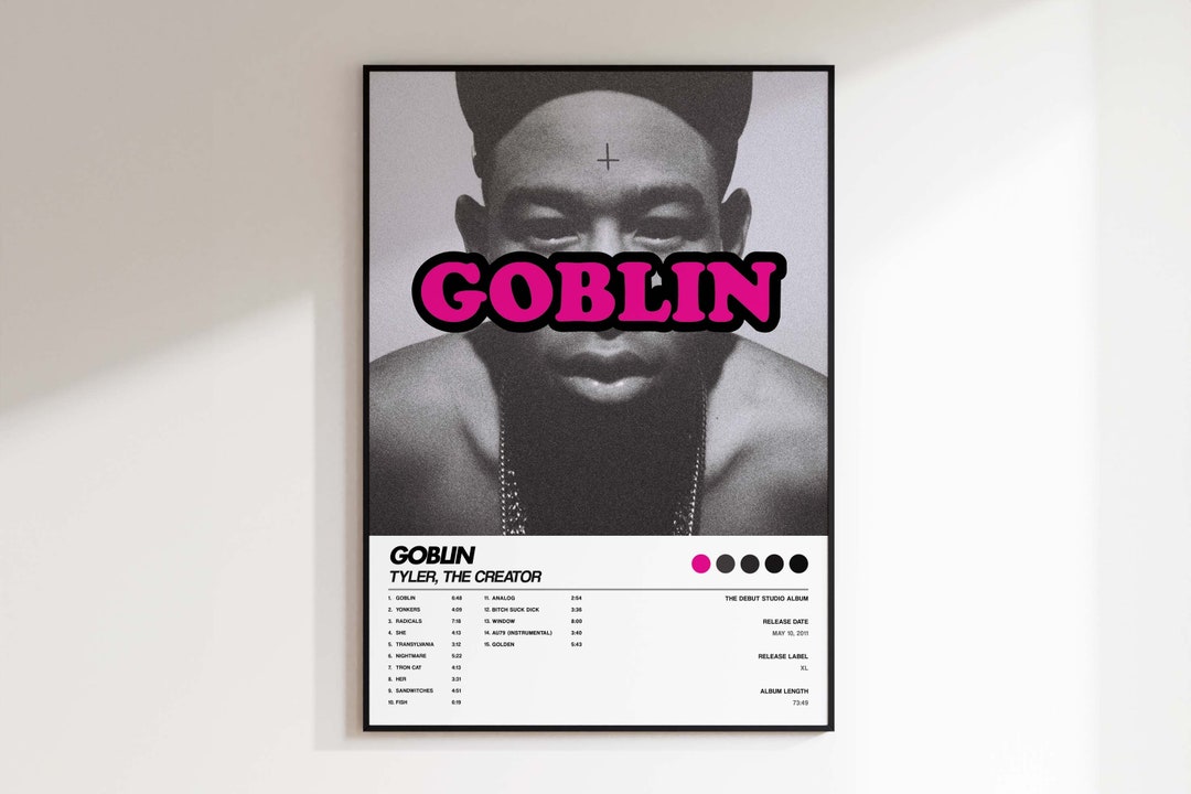 Tyler the Creator 'goblin' Album Cover Poster, Tracklist Poster ...