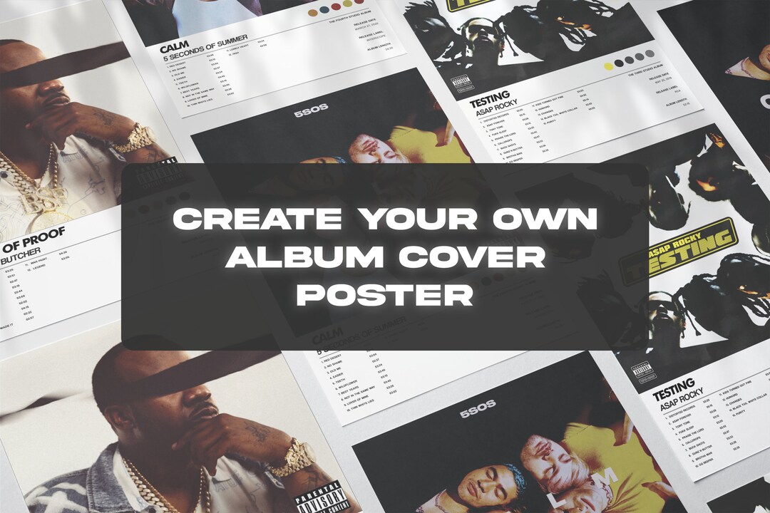Personalized Album Cover Poster Custom Digital Music Poster Album ...
