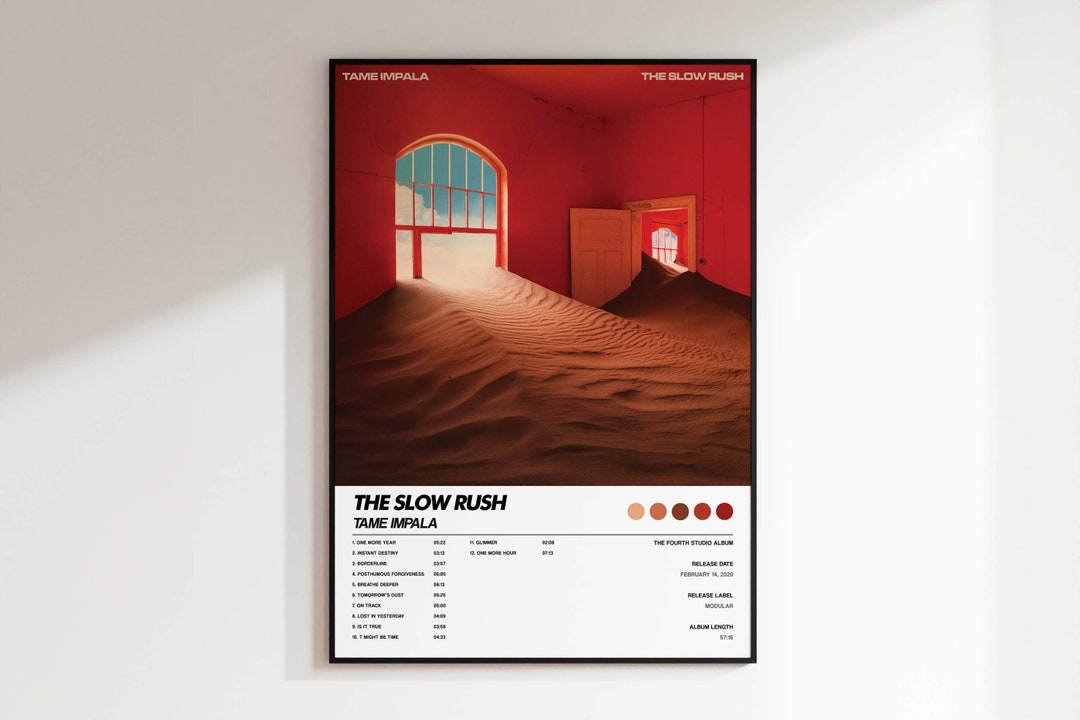 Tame Impala 'the Slow Rush' Album Cover Poster, Tracklist Poster ...